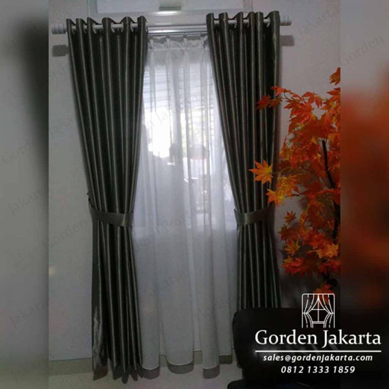 Gorden Tirai Minimalis Semi Blackout Klien Cipayung | Gorden Jakarta